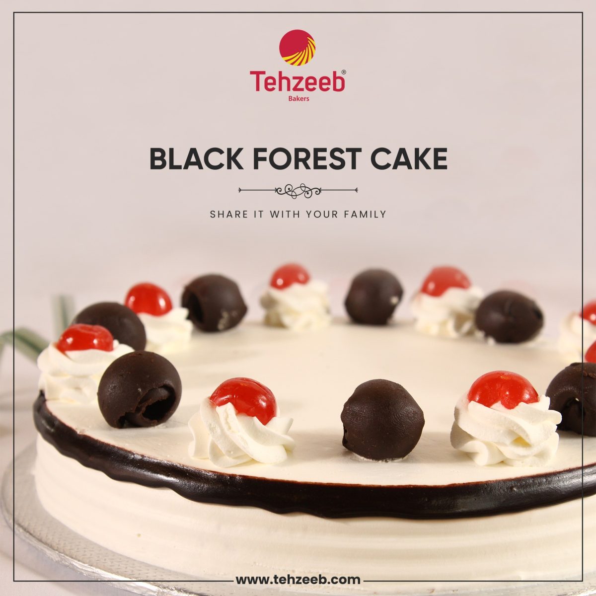 BLACK FOREST CAKE BY TEHZEEB BAKER - V Gift Shop